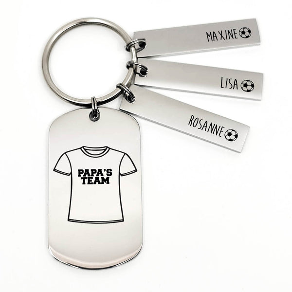 Papa's Team Sleutelhanger - Bella Mia